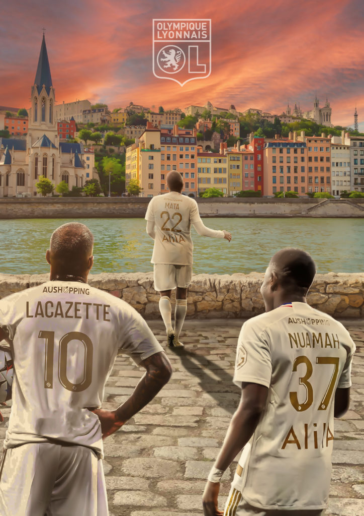 Poster Olympique Lyonnais - Vincent Effantin Poster Olympique Lyonnais - Vincent Effantin